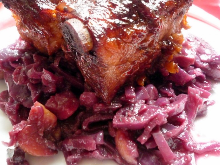 Chou rouge caramélisé aux pommes | Recettes Cookeo