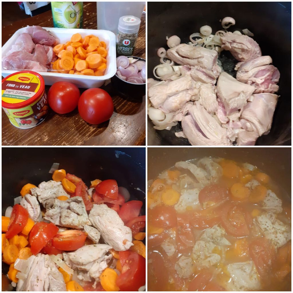 Sauté de dinde, carottes | Recettes Cookeo